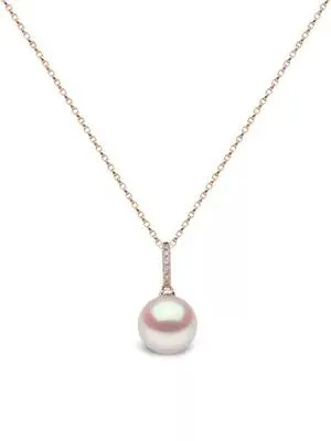 Yoko London Freshwater Pearl And Diamond Necklace - Pink