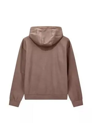 Giorgio Armani Logo-patch Drawstring Hoodie - Brown