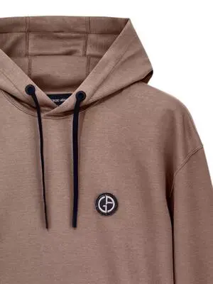 Giorgio Armani Logo-patch Drawstring Hoodie