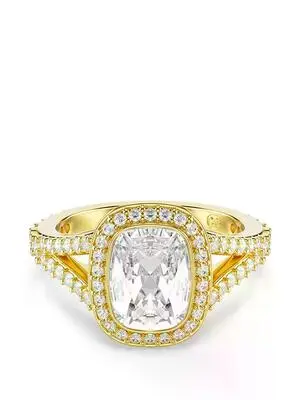 SWAROVSKI Logo-engraved -tone Ring With Crystal Embellishment - Gold
