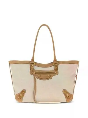 Balenciaga Medium Le City Beach Tote Bag - Neutrals