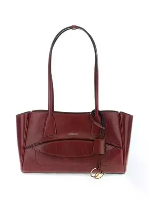 HIDESINS Crinkled-leather Shoulder Bag - Red