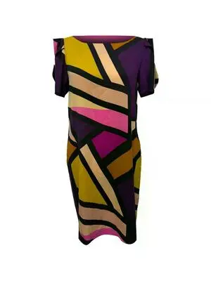 Diane Von Furstenberg Geometric-patterned Midi Dress - Yellow