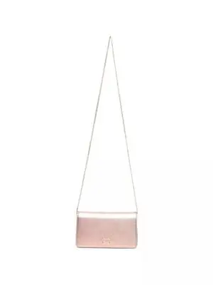 Valentino Garavani Vlogo Signature Grained Clutch Bag - Gold