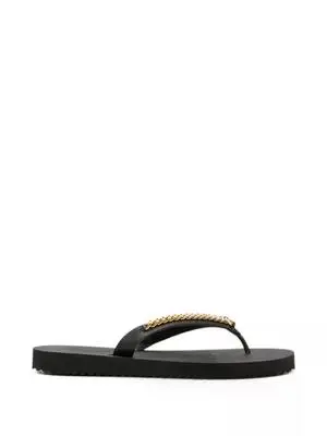 Stella McCartney Falabella Chain-embellished Flip Flops