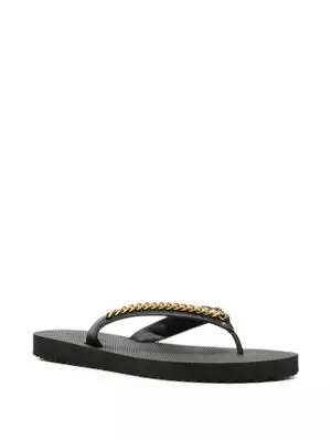 Stella McCartney Falabella Chain-embellished Flip Flops