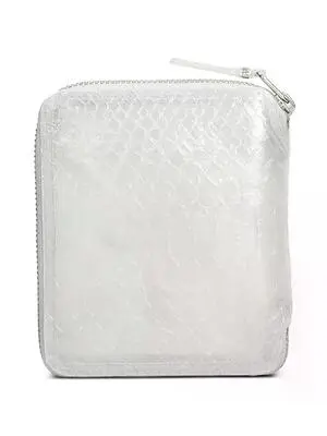 Comme Des Garçons Snakeskin-effect Wallet - White