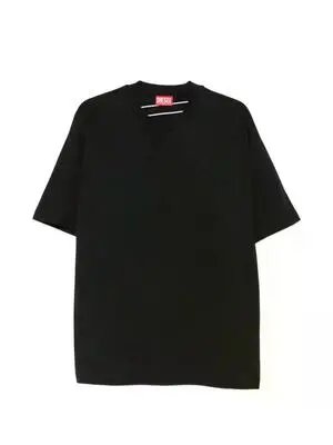 DIESEL® Logo Embroidered T-shirt - Black