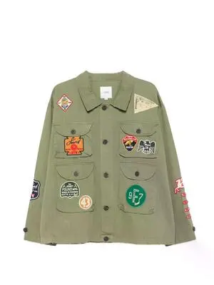 FOUND Patch-detail Herringbone Jacket