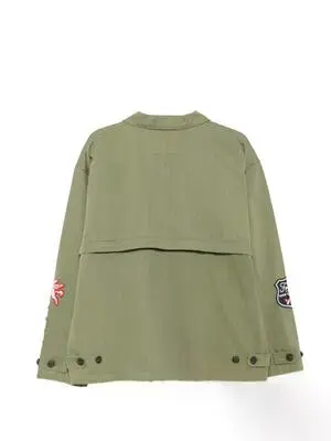 FOUND Patch-detail Herringbone Jacket
