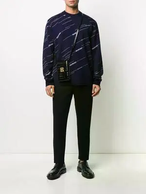 Balenciaga Logo Sweatshirt - Blue