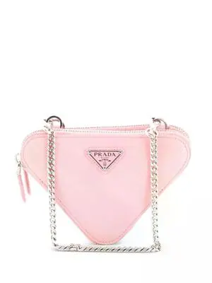 Prada Saffiano Leather Mini Crossbody Bag - Pink