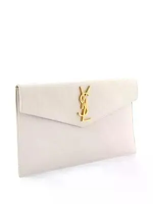 Saint Laurent Uptown Pouch Leather Clutch Bag