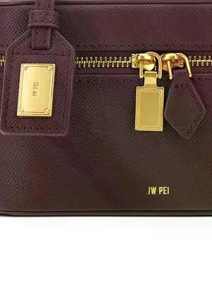 Jw Pei Cleo Logo-plaque Pebbled-effect Tote Bag - Brown