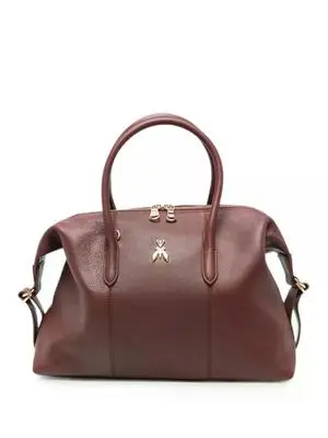 Patrizia Pepe Leather Tote Bag - Brown