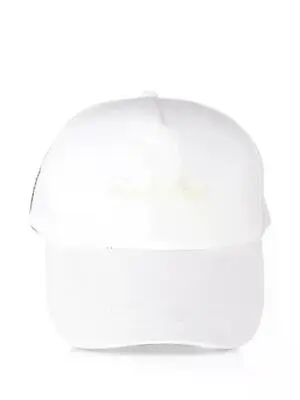 FAMILY FIRST Embroidered-logo Cotton Baseball Cap - White
