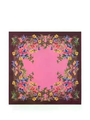 Etro Paisley Floral-print Scarf - Pink