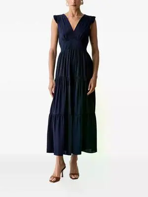 MORGAN Ruffled Maxi Dress - Blue
