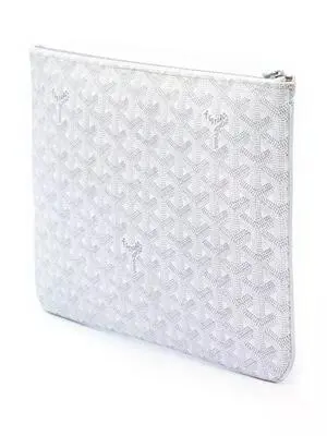 Goyard Goyardine Senat Mm Clutch Bag - White