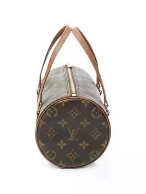 LOUIS VUITTON Papillon Monogram Canvas Cylinder Tote Bag
