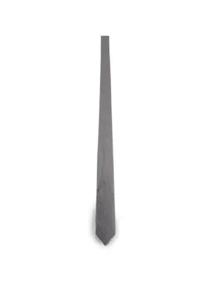 Giorgio Armani Logo-jacquard Silk Tie - Grey
