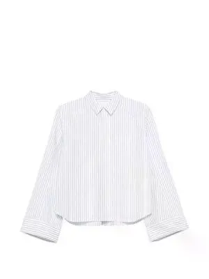 Sacai Vertical-stripe Long-sleeve Shirt - White
