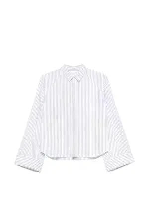 Sacai Vertical Stripe Long Sleeve Shirt - White
