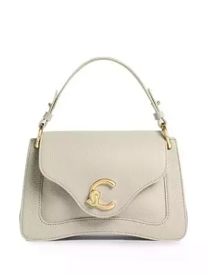 COCCINELLE Small C-me Logo-plaque Tote Bag - Neutrals