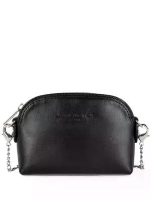LANCASTER Logo-stamp Chain-link Clutch Bag - Black