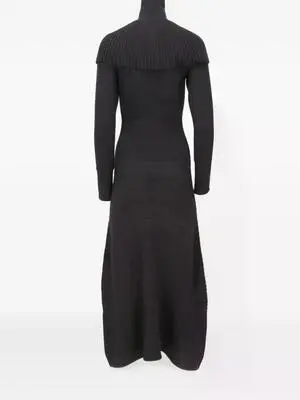 Isaia Ribbed High-neck Maxi Dress