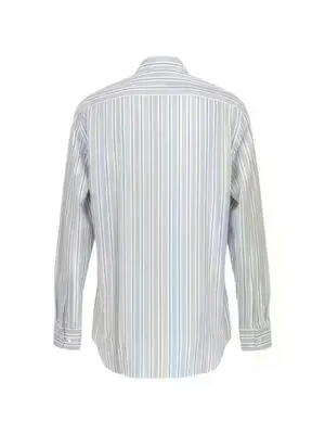 Isaia Striped Long-sleeve Shirt