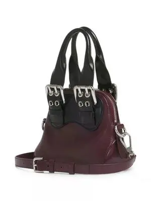 Marni Two-tone Leather Mini Belt Bag With Buckle Detail