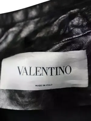 MARIO VALENTINO VINTAGE Double-breasted Leather Trench Coat