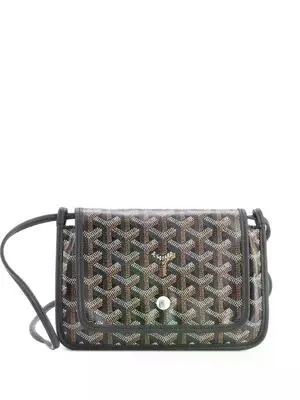 Goyard Plumet Clutch Wallet Coated Canvas Crossbody Bag - Black