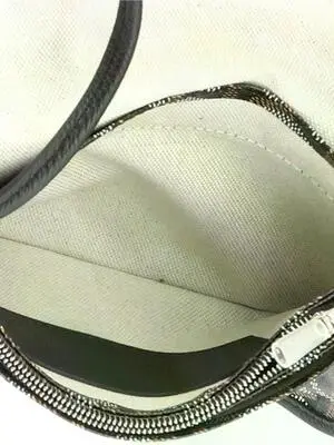 Goyard Plumet Clutch Wallet Coated Canvas Crossbody Bag - Black