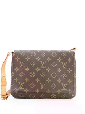 LOUIS VUITTON Musette Tango Handbag Monogram Canvas Shoulder Bag - Brown