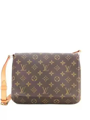 LOUIS VUITTON Monogram Canvas Musette Tango Shoulder Bag - Brown