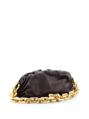 Bottega Veneta The Chain Pouch Leather Teen Shoulder Bag - Brown