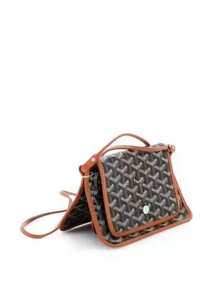 Goyard Plumet Clutch Wallet Coated Canvas Crossbody Bag - Brown
