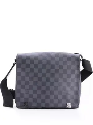 LOUIS VUITTON District Messenger Bag Damier Graphite Pm Crossbody Bag - Black