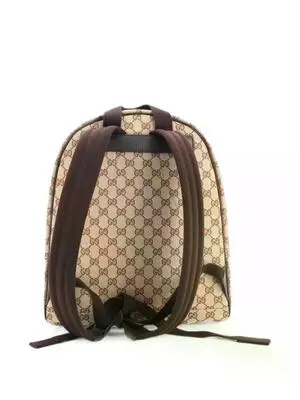 Gucci Zip Around Travel Gg Canvas Backpack
