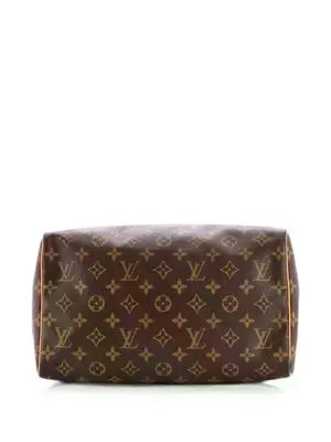 LOUIS VUITTON Speedy Handbag Monogram Canvas 30 Satchel - Brown