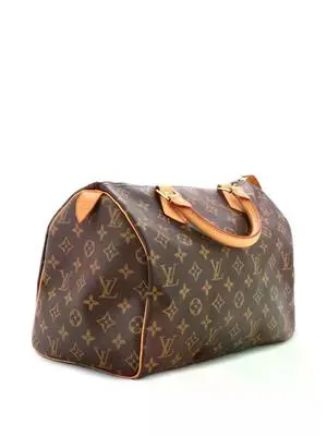 LOUIS VUITTON Speedy Satchel Handbag - Brown