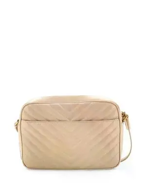 Saint Laurent Lou Camera Bag Matelasse Chevron Leather Small Crossbody Bag - Neutrals