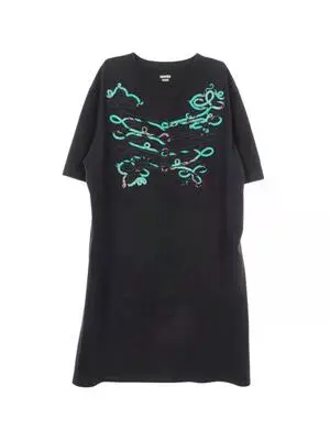Hermès Short-sleeved Round Neck Dress With Trim