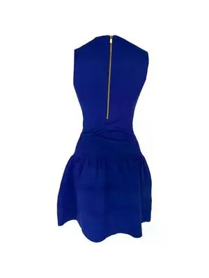 Maje 2010-2020s Madison Pintuck Dress - Blue