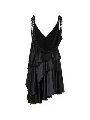 Balmain Beaded Ruffled Dress