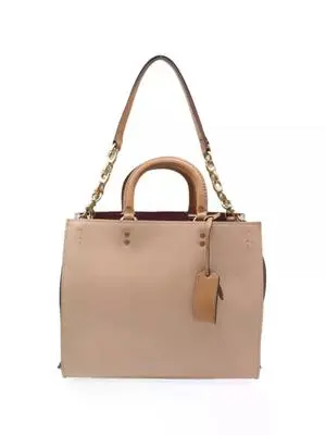 COACH VINTAGE Rogue Leather Tote Bag - Neutrals
