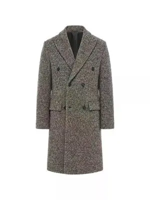PAOLO PECORA Double-breasted Wool Coat