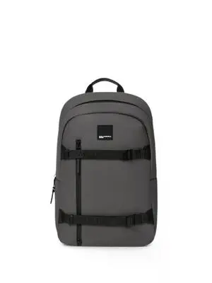 Karl Lagerfeld Coated Faux-leather Backpack - Grey